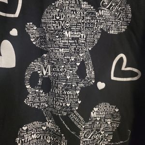 Disney | Tops | Disney Mickey Mouse Black Grapic Tee | Poshmark